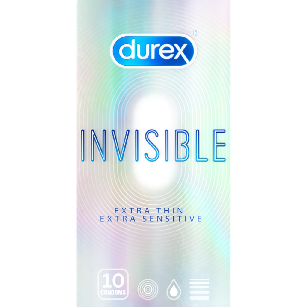 [ Có video ảnh thật ] Bao cao su Durex Invisible hộp 10 chiếc bcs durex ...