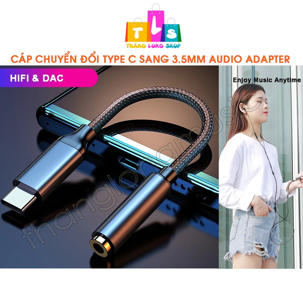 Dây Cáp Chuyển Đổi Type C Sang Công Aux 3.5mm ( Type-C to 3.5 mm Audio Adapter ) | Shopee Việt Nam