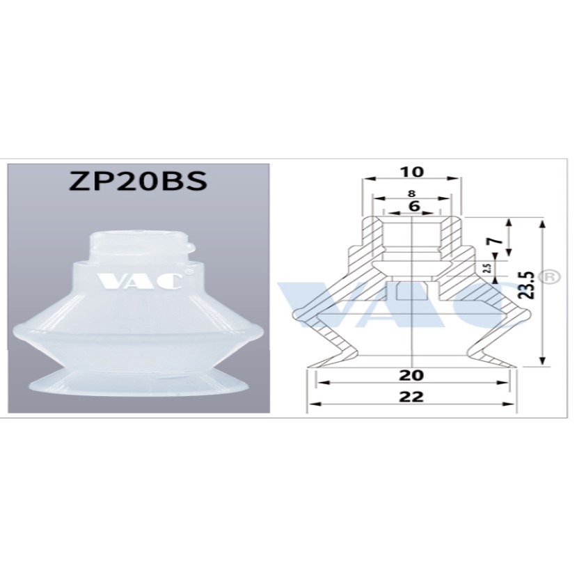 Giác hút chân không SMC ZP06/08/10/13/16/20/25/32/40/50BS/BN | Shopee ...