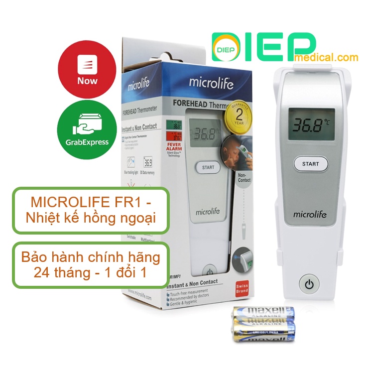 MICROLIFE FR1 – Nhiệt kế hồng ngoại Microlife đo trán, đo sữa, đo nước ...