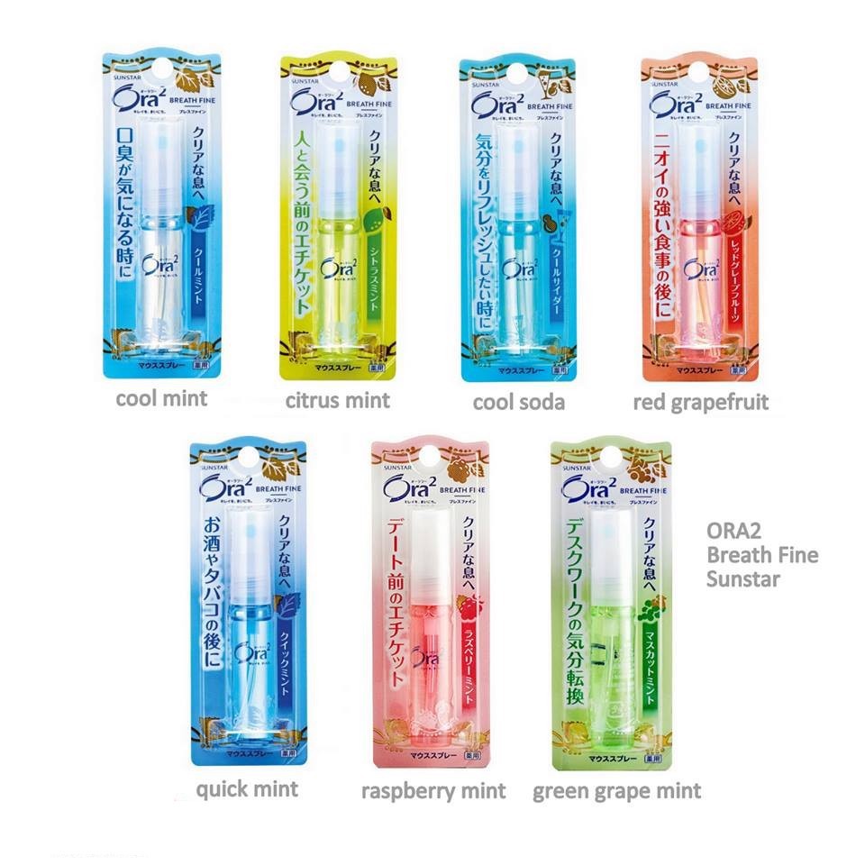 Xịt thơm miệng SUNSTAR Ora2 Nhật Bản Breath Fine 6 ml | Shopee Việt Nam