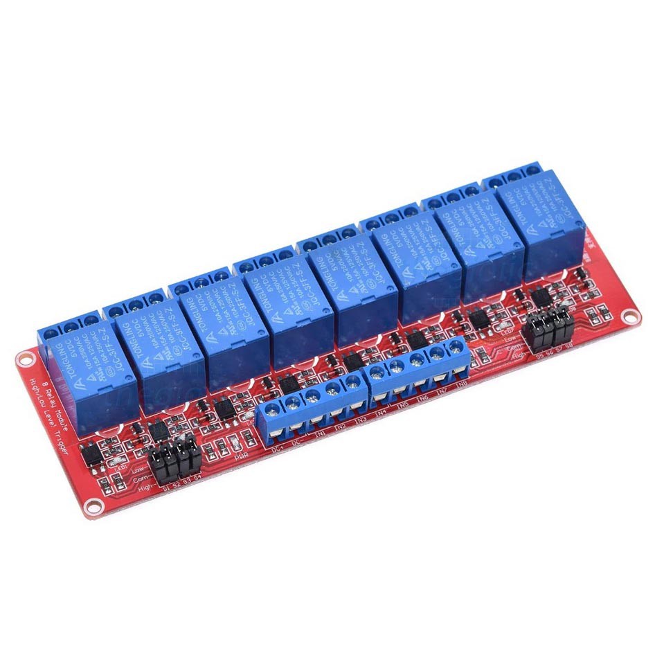 Module 8 Relay 5V Kích Mức Cao/Thấp V1 (màu đỏ) | Shopee Việt Nam