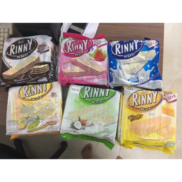 BÁNH XỐP RINNY THÁI LAN 400g 12 cái tặng 3 cái ( 15 cái ) | Shopee Việt Nam