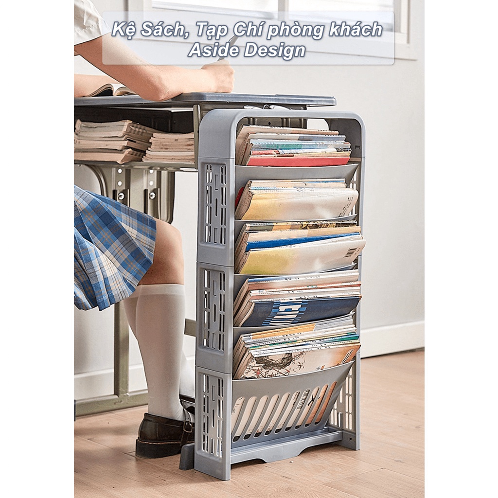 [KIADO] Kệ Sách, Tạp Chí phòng khách Aside Design | Shopee Việt Nam