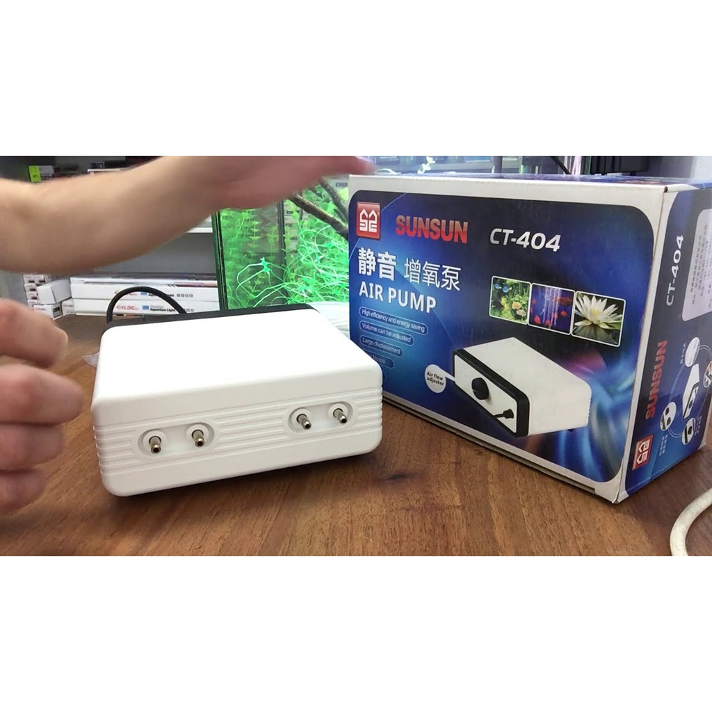 Máy Sủi Oxy Sunsun CT-402 CT404 - Máy Oxi Siêu Êm Cho Bể Cá | Shopee ...