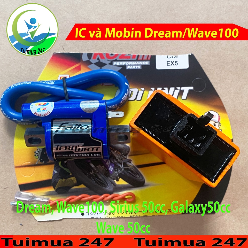 Combo IC Mở Tua Kozi và Mobin Sườn Faito 5400 cho Dream, Wave100 ...