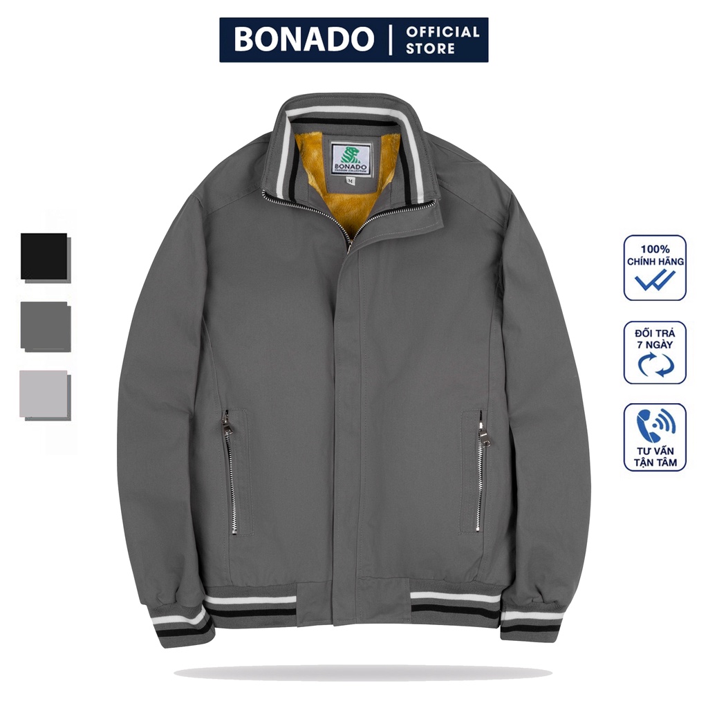 Áo khoác kaki lót lông cao cấp Bonado A06 | Shopee Việt Nam