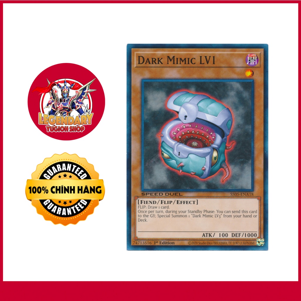 [Thẻ Bài Yugioh Chính Hãng] Dark Mimic LV1 | Shopee Việt Nam