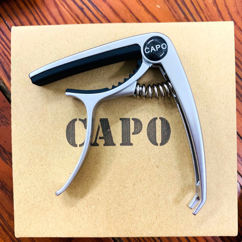 Capo guitar cá mập kẹp được Acoustic và classic loại tốt nhất tặng pick ...