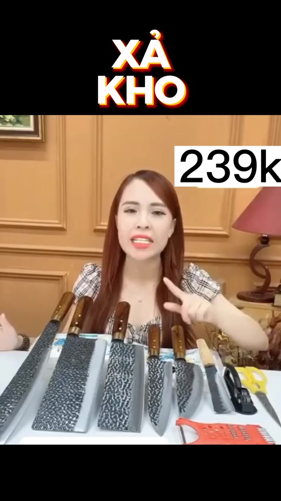 Bộ dao nhà bếp xịn thép nhíp ô tô và thép không gỉ - Dao kéo Tiến Lộc | Shopee Việt Nam