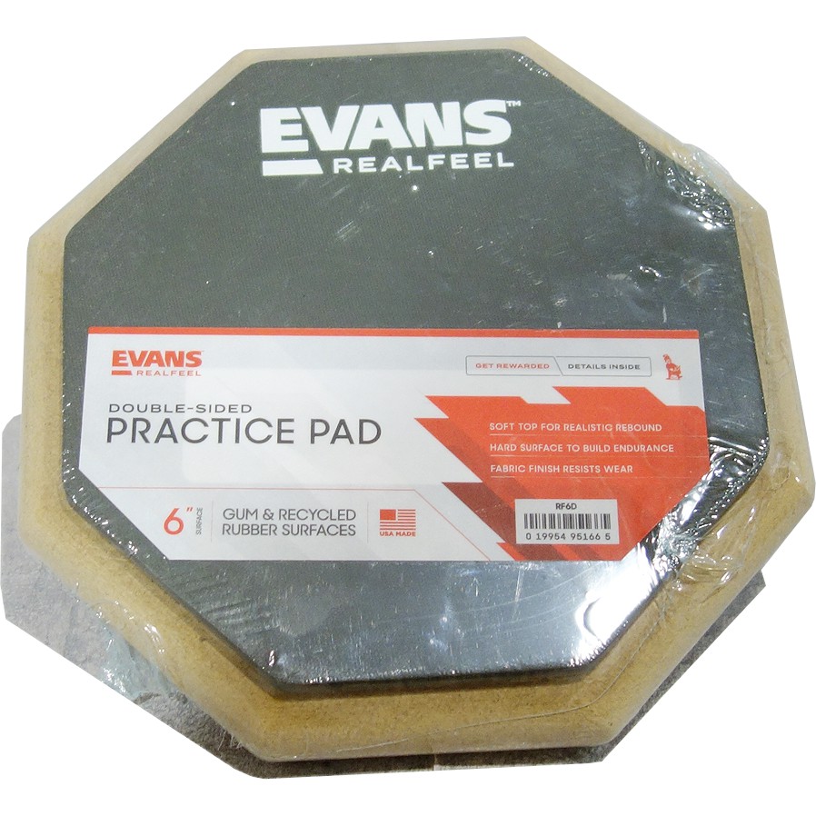 Mặt trống tập cao su Evans Practice pad RF6D RF12D | Shopee Việt Nam