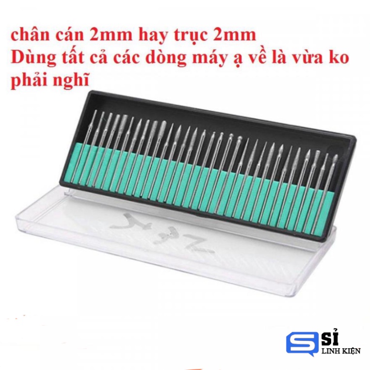 Bộ 30 mũi khắc mài hợp kim mini trục 2mm hoặc 3mm. | Shopee Việt Nam