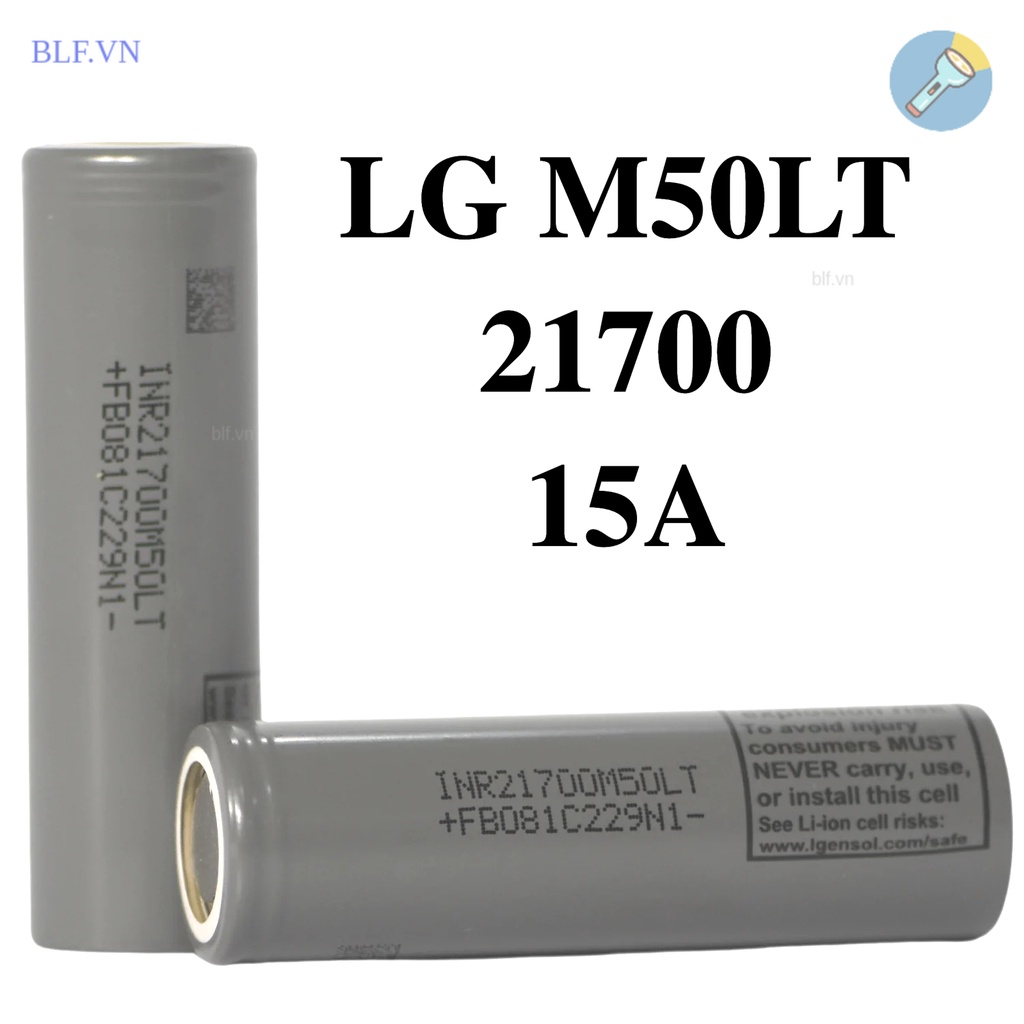 Pin sạc LG M50LT 21700 5000mAh 14.4A Battery - INR21700-M50LT | Shopee ...