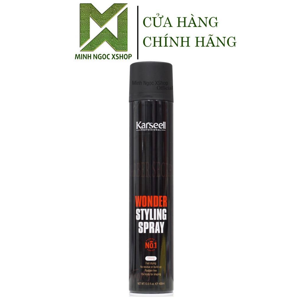 Gôm xịt giữ nếp linh hoạt Karseell Wonder Styling Spray 400ML | Shopee ...