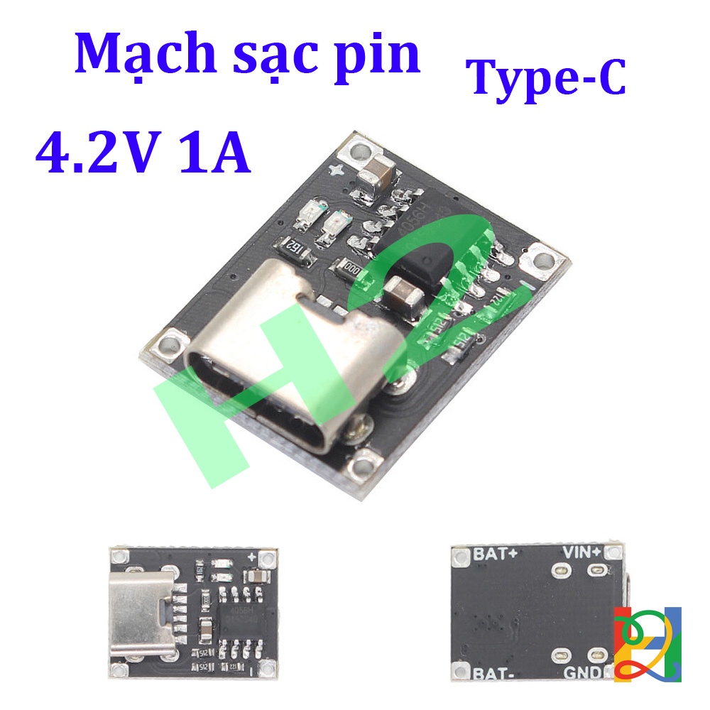 Mạch sạc pin siêu mini Lithium - Li-ion - 18650 4056H 4.2V 1A cổng USB ...