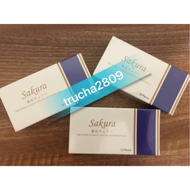 Bao cao su siêu mỏng Sakura 12 chiếc/hộp | Shopee Việt Nam