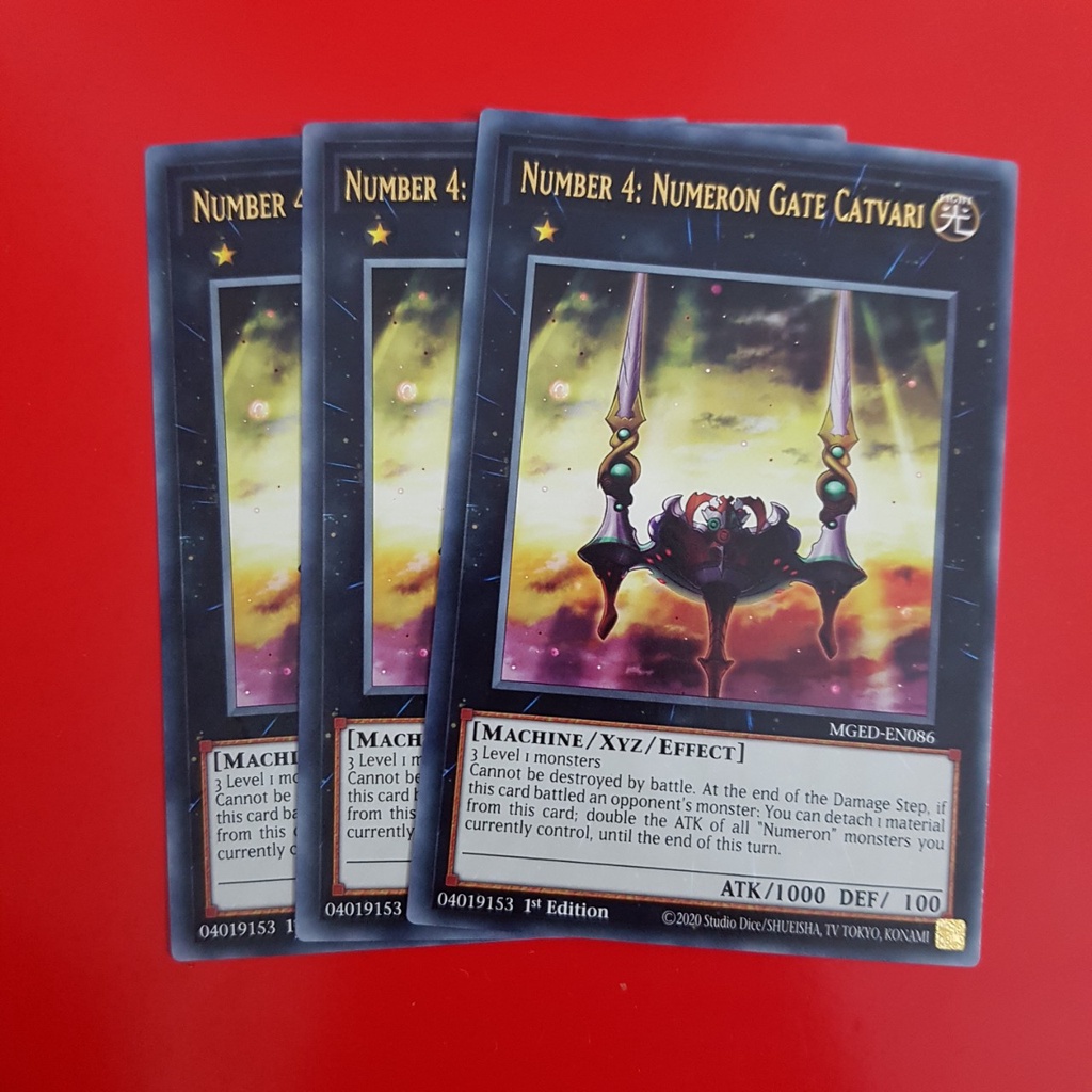 Lá bài Number 4: Numeron Gate Catvari - MGED-EN086 - Rare 1st Edition ...