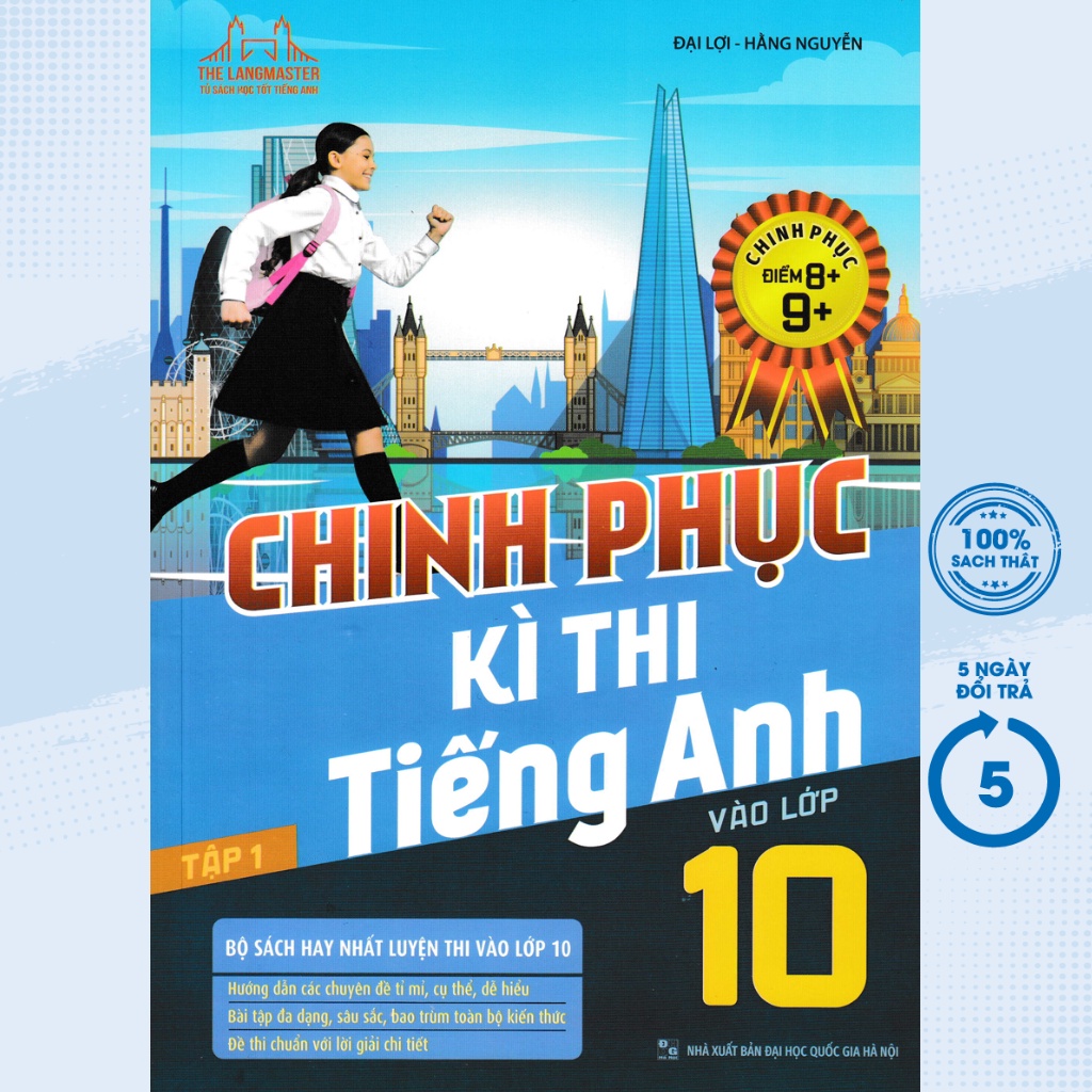 Sách - The Langmaster - Chinh Phục Kì Thi Tiếng Anh Vào Lớp 10 - Tập 1 - MT | Shopee Việt Nam