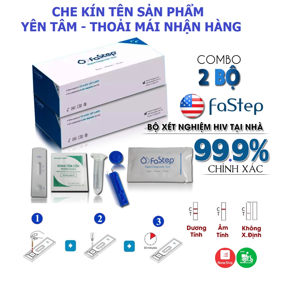 Que Thử HIV Fastep Tại Nhà Giúp Test Nhanh, Chính Xác 99.9%, Kết Quả ...