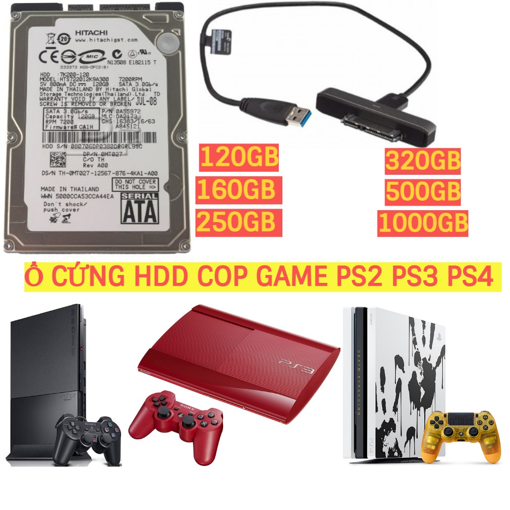 USB-Ổ Cứng HDD Cop Game Ps2 Ps3 Ps4 | Shopee Việt Nam