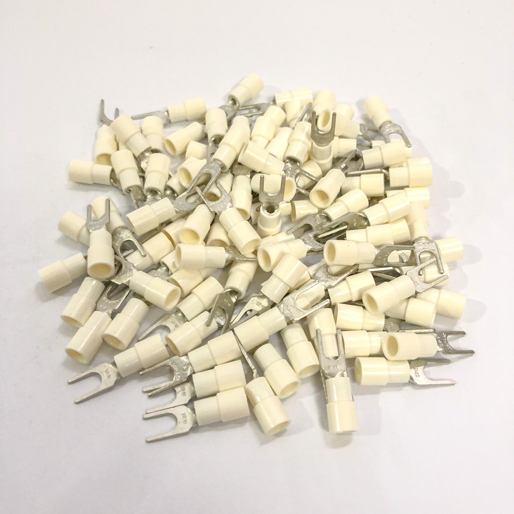 Đầu Cosse chữ Y Nichifu bọc nhựa cách điện TMEV 1.25Y - Hộp 100 cái | Shopee Việt Nam