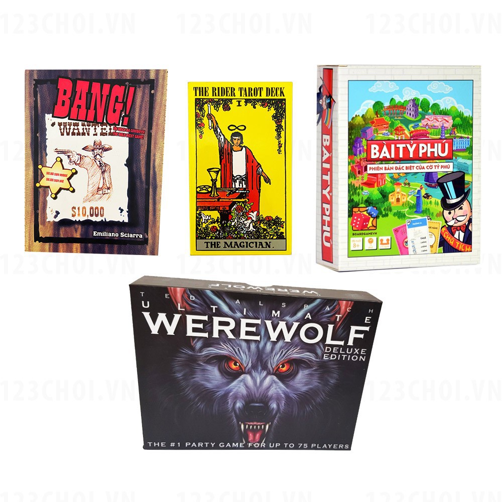 [COMBO 4 IN 1] Bài Tỷ Phú Monopoly Deal + Ma Sói Ultimate Deluxe ...
