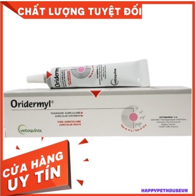 Gel Oridermyl 10gr , dung dịch EasOtic 10ML sạch rận tai nấm tai cho ...