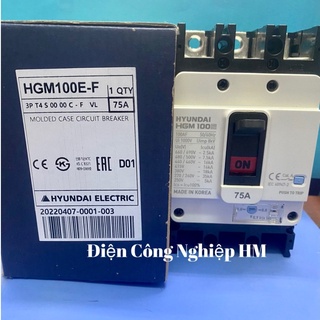 Aptomat MCCB 3 Pha HGM100E-F Hyundai dòng 63A~100A - Chính Hãng, Át Tô Mát Khối Cầu Dao Điện 3P ...