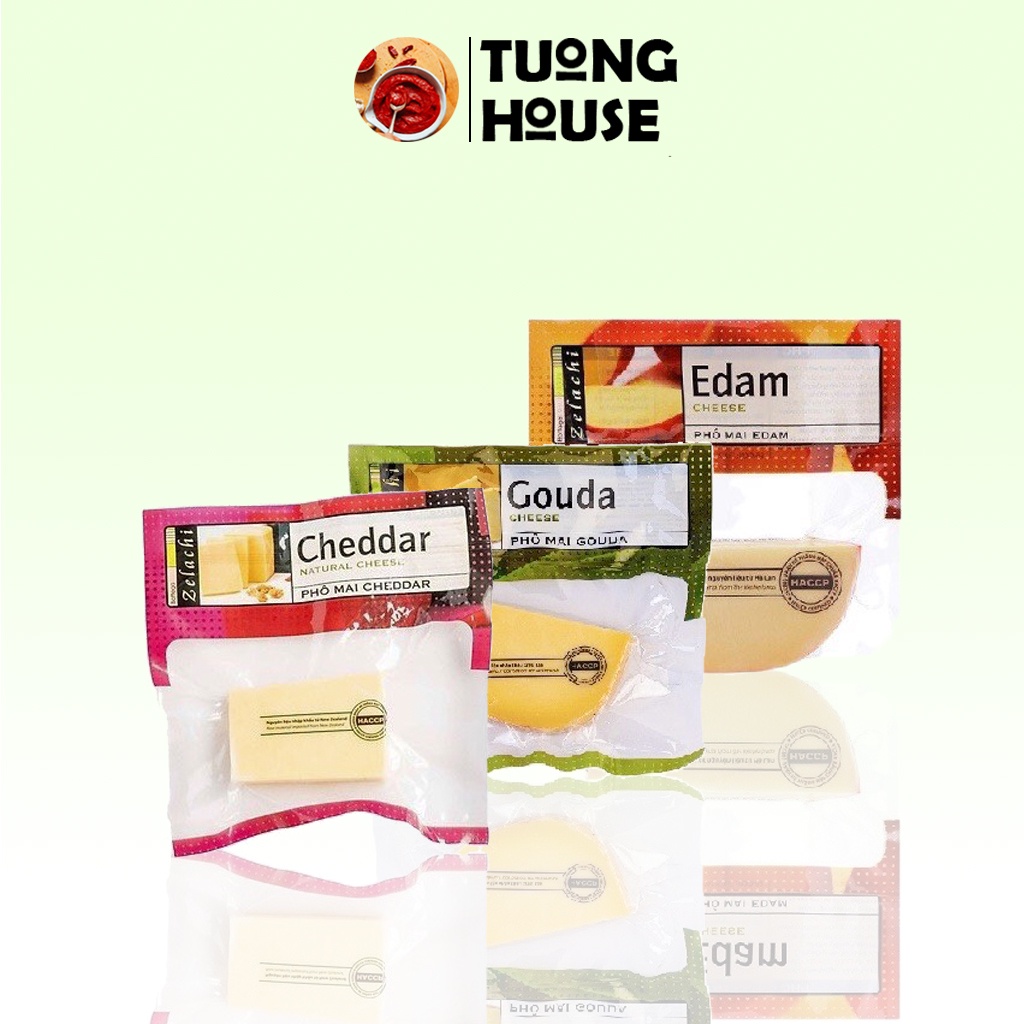 Phô Mai Cục ZELACHI GOUDA/EDAM/CHEDDAR 100gr | Shopee Việt Nam