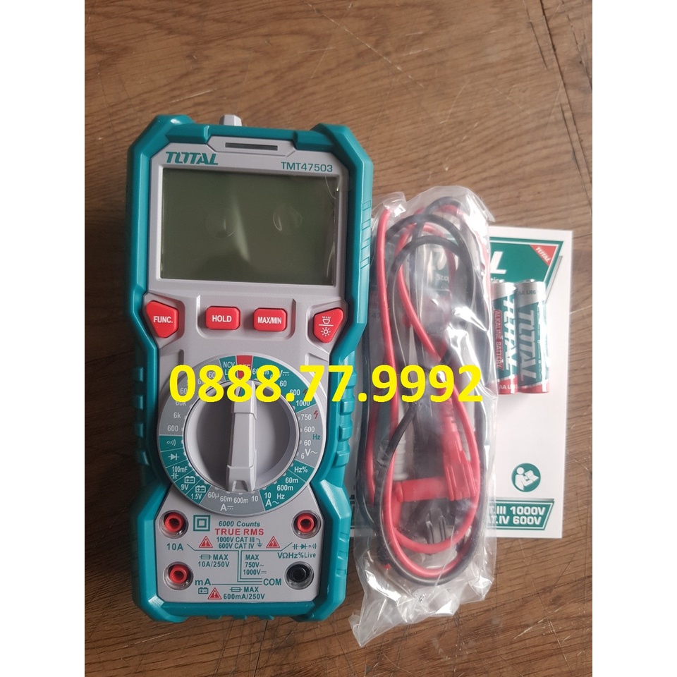 Đồng hồ đo điện vạn năng TOTAL TMT47503 | Shopee Việt Nam