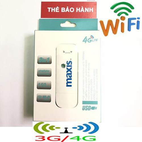 (RẺ NHẤT SHOPEE) CỤC PHÁT SÓNG WIFI DI ĐỘNG MAXIS 4G LTE - USB WIFI ...