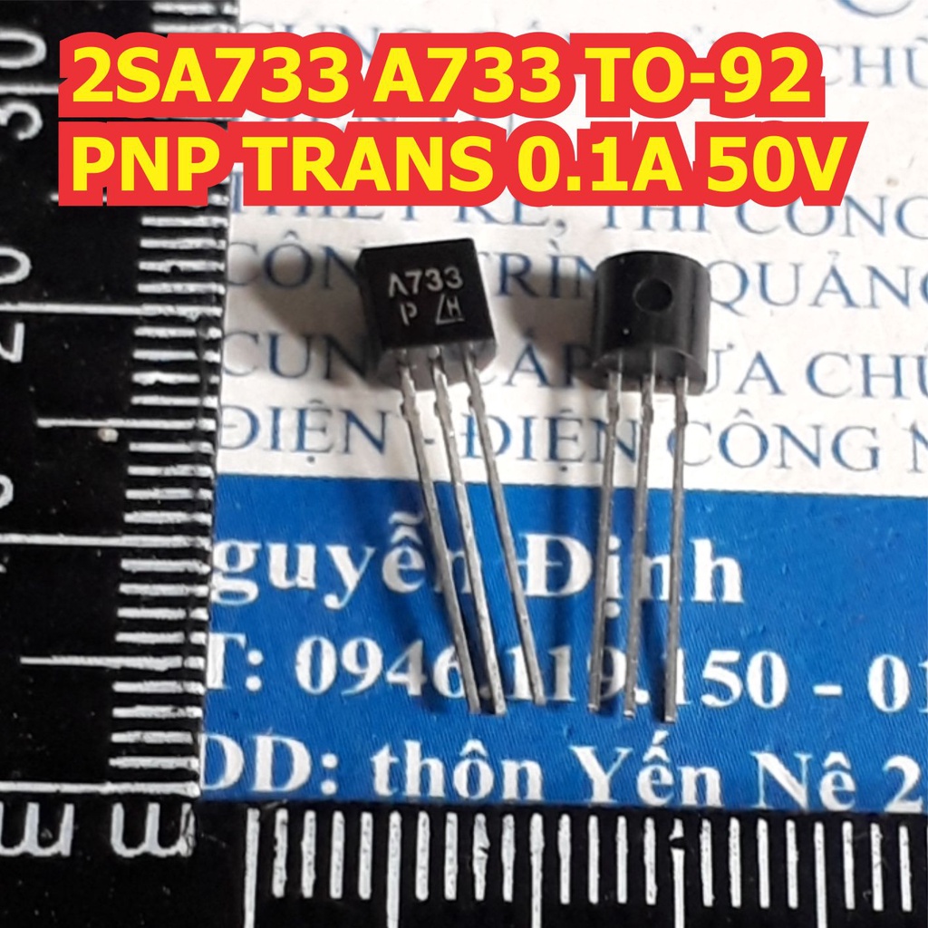 50 con A733 2SA733 TO-92 PNP TRANS 0.1A 50V (GÓI 50 con) kde0006 ...