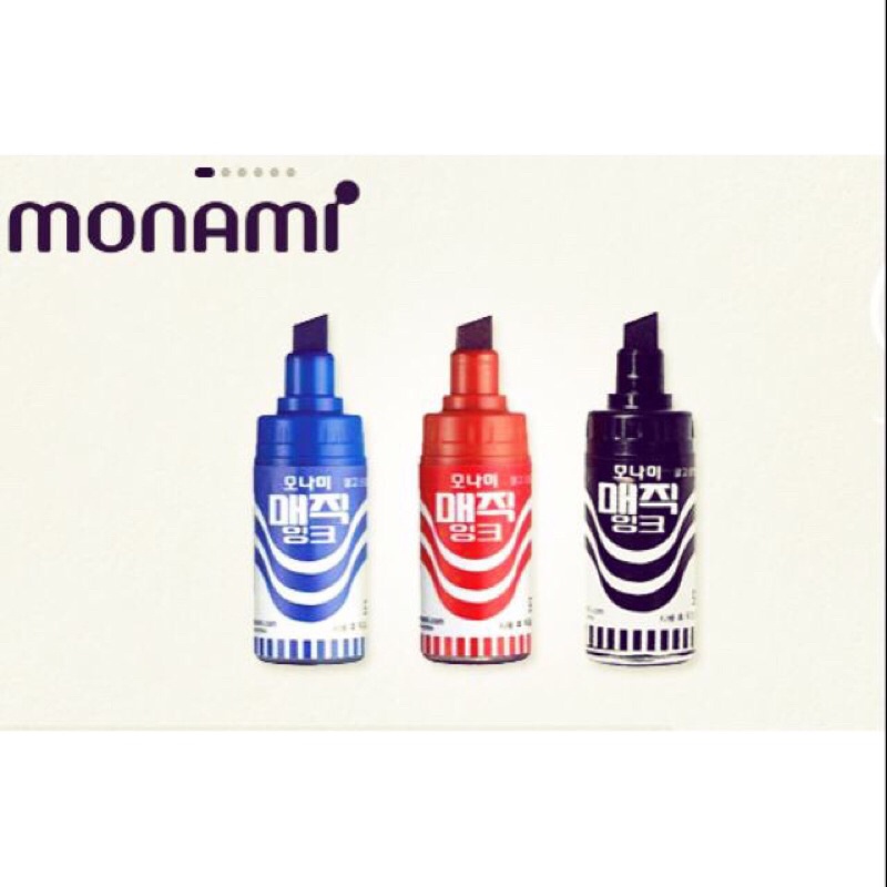 Mực Hàn Quốc MONAMI OIL MAGIC INK / BÚT LÔNG DẦU/ 모나미 유성매직 | Shopee ...