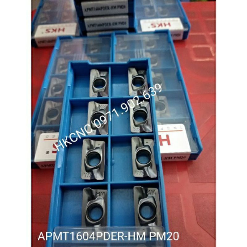 1 HỘP MẢNH PHAY, CHIP PHAY APMT1135 , APMT1604, PHAY HÔNG, PHAY MẶT ...