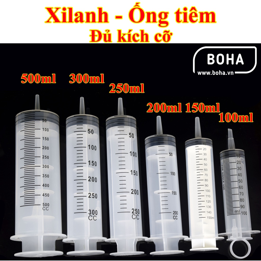 {Xi lanh}, Ống tiêm chiết nước hoa, Xilanh y tế 1000ml, 500ml, 350ml, 300ml, 250ml, 200ml, 150ml ...
