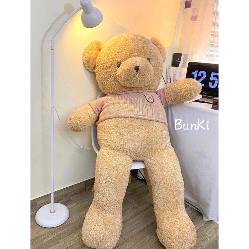 GẤU BÔNG TEDDY BOBBY BROWN 140CM BE VÀNG CAO CẤP BUNKI | Shopee Việt Nam