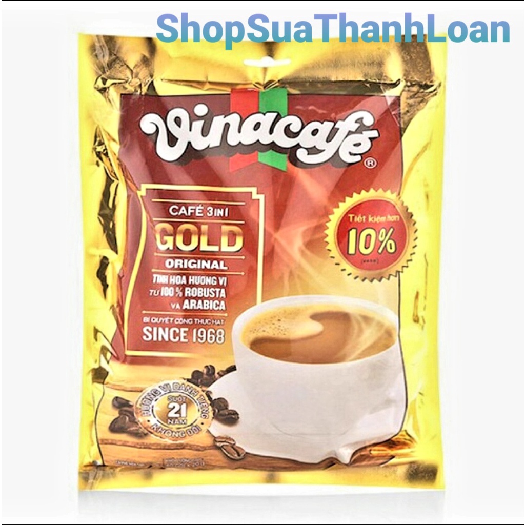 [HSD T9-2024] Cà phê sữa VinaCafé Gold Original 480g - Bịch 24 gói x 20g | Shopee Việt Nam