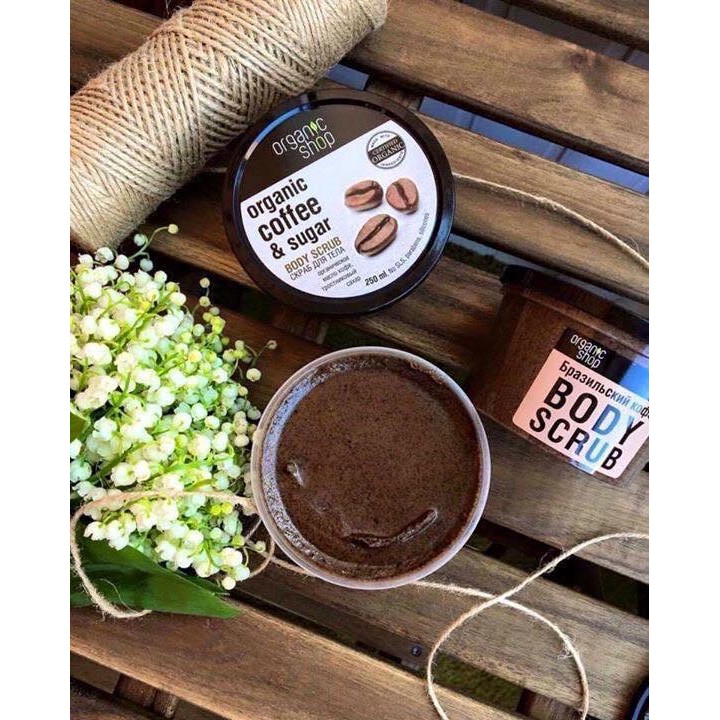 Tẩy da chết body cafe Organic shop , tẩy tế bào chết cà phê giá sỉ ...