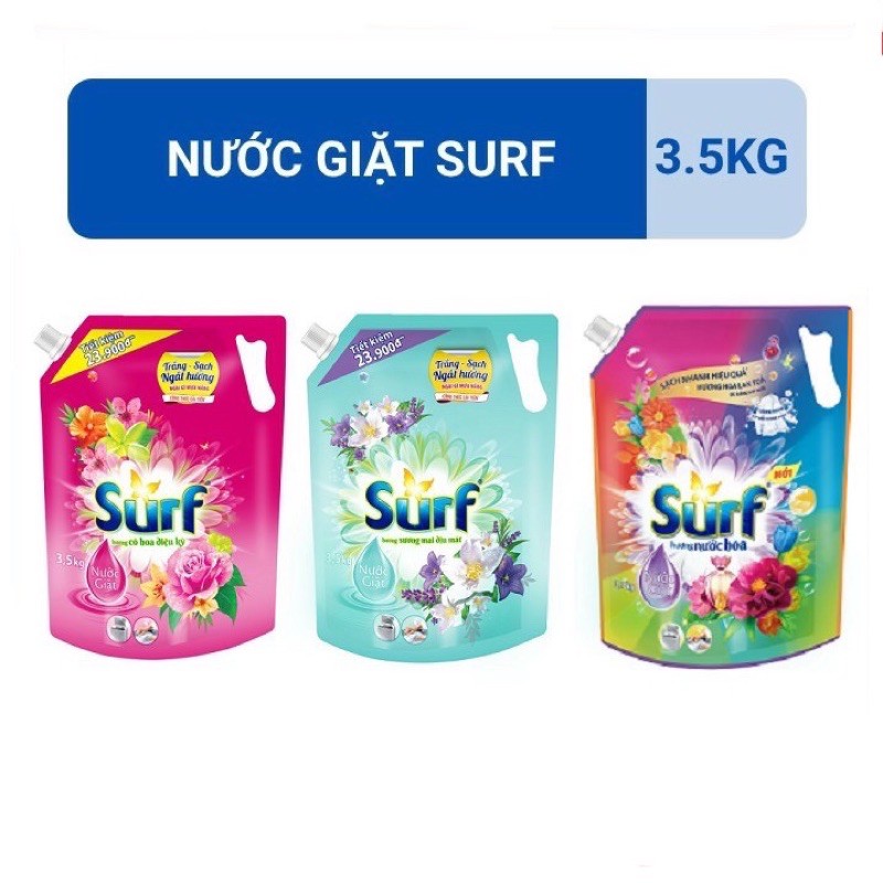 Nước Giặt Surf Túi 3.3Kg/ 3.1Kg | Shopee Việt Nam