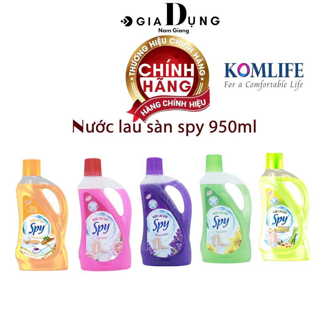 Nước lau sàn spy chính hãng chất lượng cao 950ml 5 mùi hương | Shopee Việt Nam