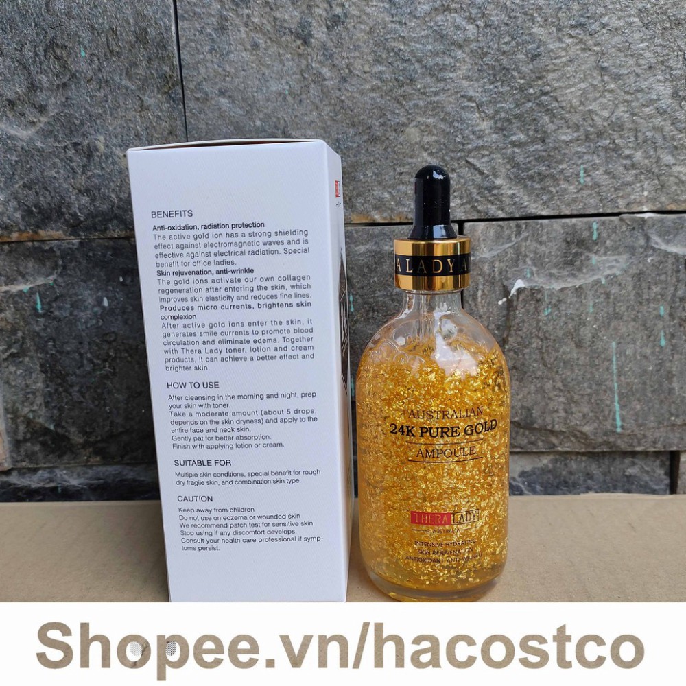 M5 BGF Serum dưỡng da Thera Lady Australian 24K Pure Gold Ampoule 100ml ...