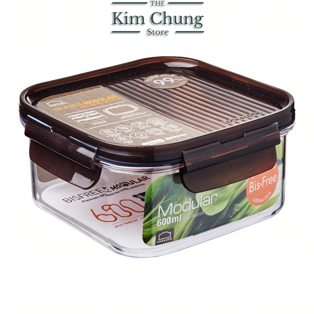 Hộp Bảo Quản Thực Phẩm Nhựa Tritan Lock&Lock Bisfree Modular LBF451 600ml - Hàng chính hãng ...