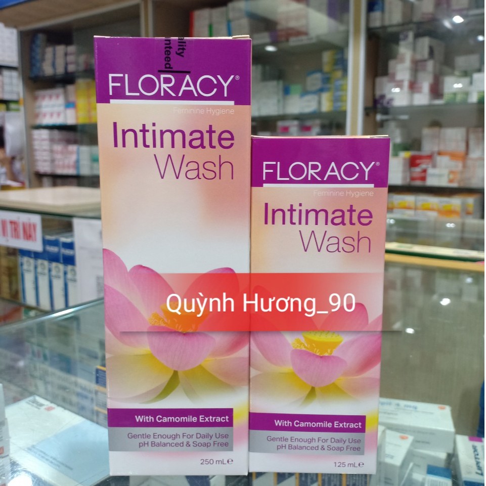 Vệ sinh phụ nữ FLORACY Intimate Wash 125ml với hương cúc LA MÃ nhẹ ...