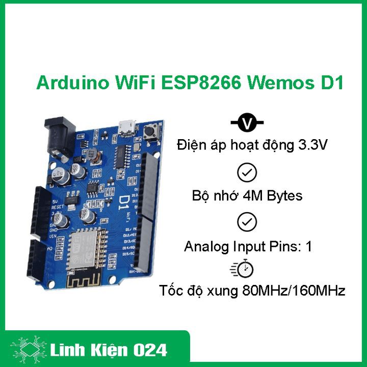 Arduino WiFi ESP8266 WeMos D1 | Shopee Việt Nam