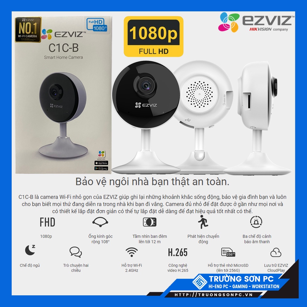 Camera EZVIZ CS-C1C C1C-B 2MP/ Mini O Plus 2.0M | Chính Hãng | Shopee ...