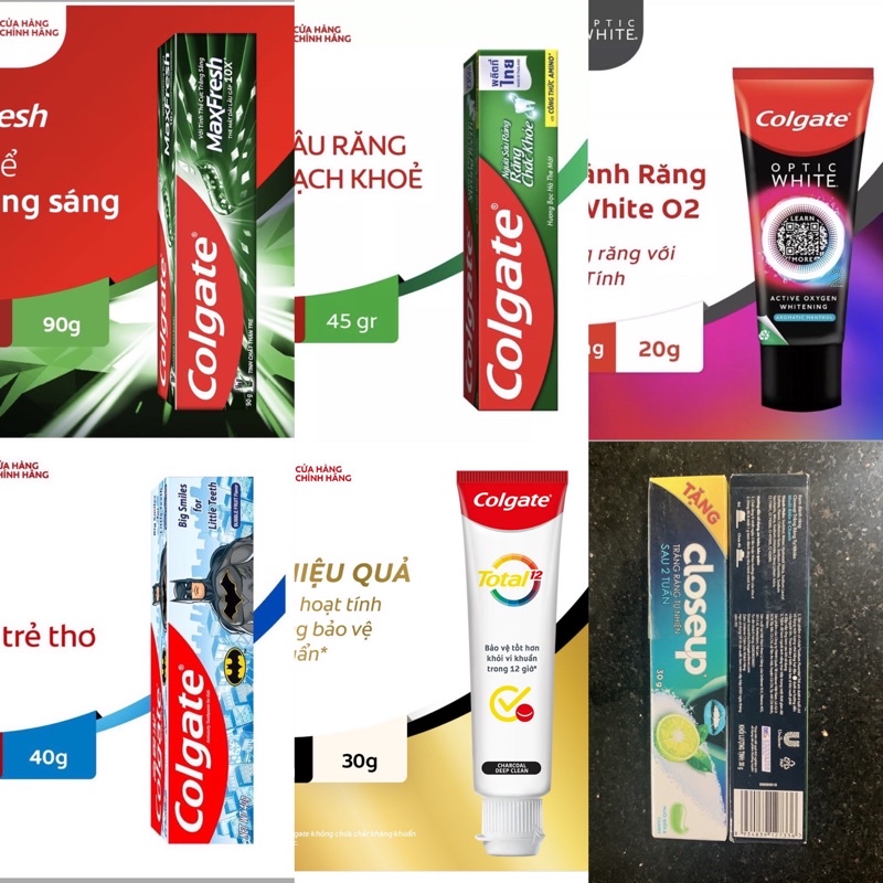 [Minisize] Kem đánh răng Colgate than tre/ngừa sâu răng/trắng răng ...