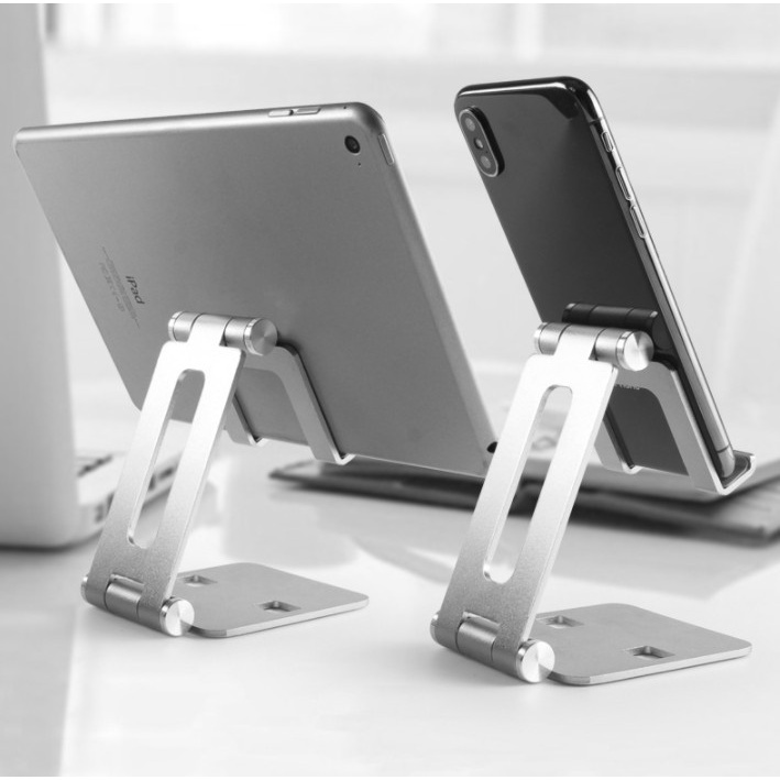 Giá đỡ để ipad, iphone, máy tính bảng nhôm để bàn kẹp điện thoại tản ...
