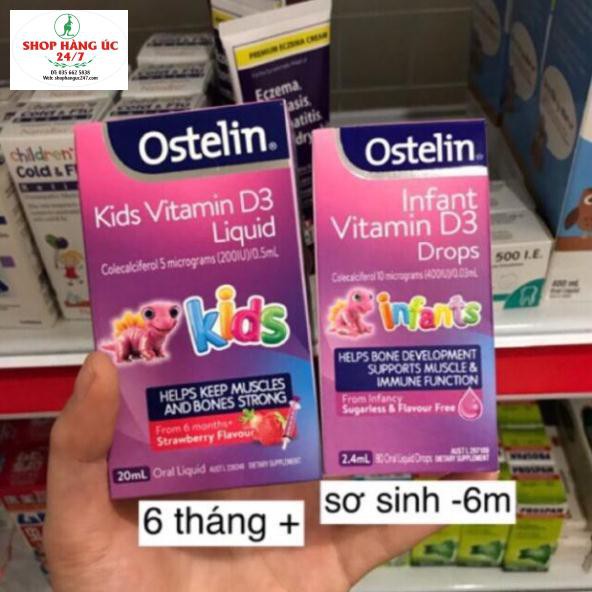 Vitamin D3 Ostelin Drops Ìnant, D3 Ostelin Liquid 20ml | Shopee Việt Nam
