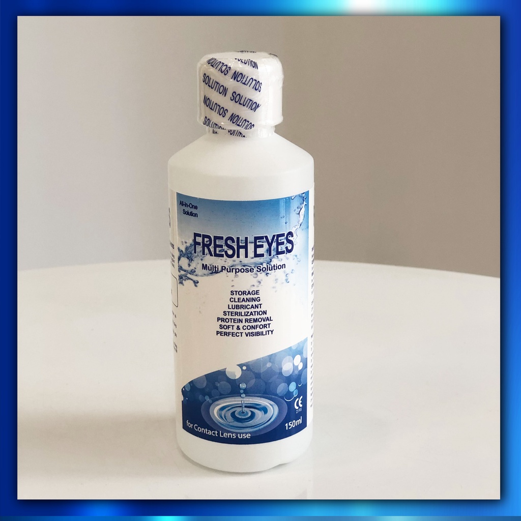 Nước ngâm lens Fresh Eyes 150ml| Dung dịch rửa và ngâm kính áp tròng ...