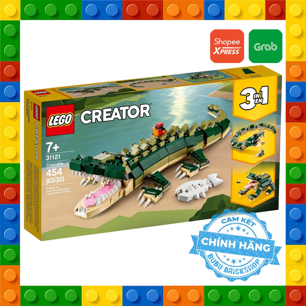 Lego Creator 31121 - Crocodile - Bộ xếp hình Lego Cá xấu | Shopee Việt Nam